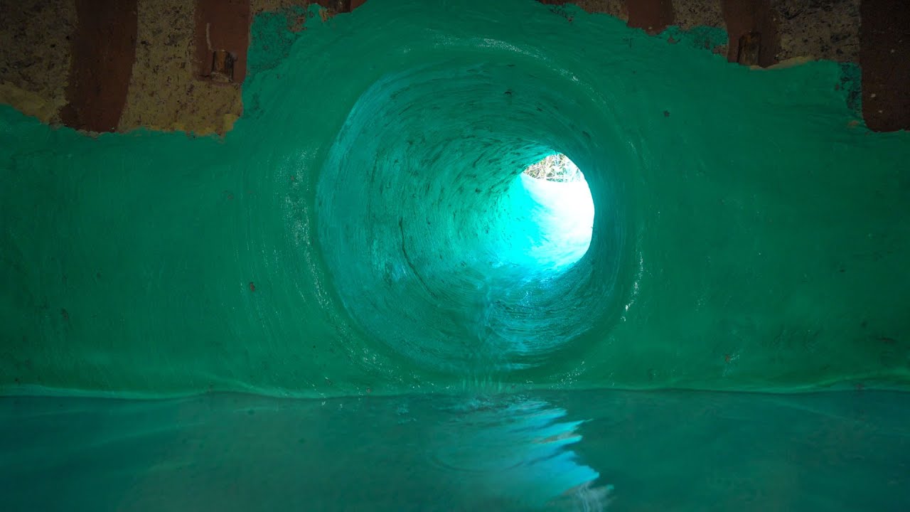 Build Secret Tunnel Underground House And Water Slide To Tunnel ...