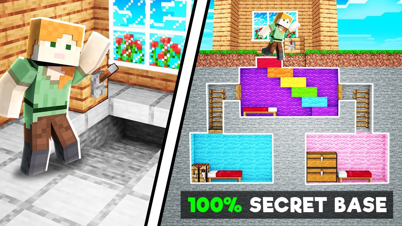 I MADE A SECRET BASE TO HIDE DIAMONDS FROM CHAPATI - 完成まで見たくなる動画